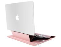 China 3 In 1 Multi Purpose Folder Design PU 13'' Notebook Protective Sleeve With Magnet Closure for sale