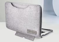 China Multi Purpose Grey Oxford Portable Computer Bag With Fashion Element And Stitching Design for sale