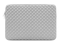 China 7mm Foam Padding Laptop Sleeve Bags Grey Compression Film Design With Zipper Closure for sale