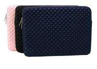 China 7mm Foam Padding Laptop Sleeve Bags Grey Compression Film Design With Zipper Closure for sale