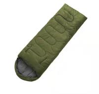 China 80''*28'' Waterproof Green 1 Person Envelope Design Mountain Sleeping Bags 190T Polyester for sale