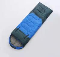 China 80''*28'' Waterproof Green 1 Person Envelope Design Mountain Sleeping Bags 190T Polyester for sale