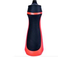 China 600ml Workout Water Bottles Red Plastic Non Slip Drinking Flask BPA Free 8.9X8.8X23.7 cm for sale