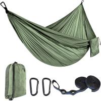 China 280*140CM Lightweight Dual Color 210T Nylon Ripstop Outdoor Portable Camping Hammock for sale