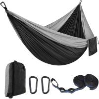 China 280*140CM Lightweight Dual Color 210T Nylon Ripstop Outdoor Portable Camping Hammock for sale