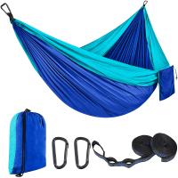China 280*140CM Lightweight Dual Color 210T Nylon Ripstop Outdoor Portable Camping Hammock for sale