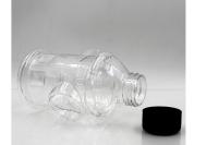 China 300ml PET Transparent Workout Water Bottles Unique Fire Cock Shaped Plastic Water Liquid Flask for sale