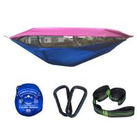 China Outdoor Lightweight Portable Mosquito Proof Camouflage 70D Ripstop Nylon Camping Hammock 270*140CM for sale