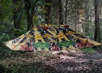 China 400*300*90CM Lightweight Camouflage Waterproof 150D Oxford Triangle Hammock Tent For Outdoor Camping for sale