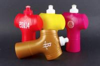 China Outdoor Creative Sport Drinking Bottle 500ML Plastic HDPE Colored Water Flask 6.5x11.5x20cm for sale
