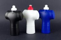 China Outdoor Creative Sport Drinking Bottle 500ML Plastic HDPE Colored Water Flask 6.5x11.5x20cm for sale