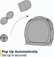 China 160*160*160CM Outdoor Transparent Camping Pop Up Tent With Strong Steel Frame UV Protection Polyester for sale