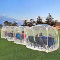 China 160*160*160CM Outdoor Transparent Camping Pop Up Tent With Strong Steel Frame UV Protection Polyester for sale