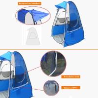 China 120*120*170CM Lightweight Portable Blue Transprent Waterproof Polyester Pop Up Sports Tents for sale