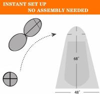 China 120*120*170CM Lightweight Portable Blue Transprent Waterproof Polyester Pop Up Sports Tents for sale