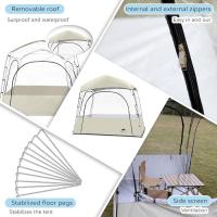 China 2.41*2.10*1.50M 6-Person Strong Fiberglass Frame Pop Up Sports Tents With UV Protection And Waterproof Design for sale