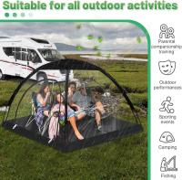 China 71*71*65''Inch 4-Person TPU Transparent Fiberglass Frame Quick Set Up Waterproof UV Protection Pop Up Sports Tent for sale