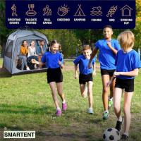 China 157*130*188CM 4-Person Automatic Fiberglass Frame Grey Polyester Pop Up Sports Tent Waterproof Single Layer Easy Set Up for sale
