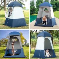 China 160*160*240CM Blue Waterproof 210T Polyester Pop Up Privacy Tents With UV Protection For Camping And Outdoor Events for sale