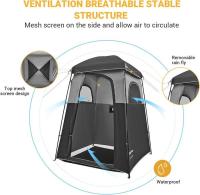 China 167*167*218CM Black Polyester Portable UV Protected Pop Up Privacy Tents With Instant Setup For Outdoor Events for sale