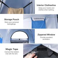 China 94.5*47.2*74.8Inch Waterproof Blue Polyester 190T Pop Up Privacy Tents With Full Coverage And Instant Setup for sale