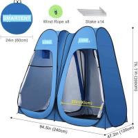 China 94.5*47.2*74.8Inch Waterproof Blue Polyester 190T Pop Up Privacy Tents With Full Coverage And Instant Setup for sale