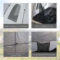 China 118*118*78.75Inch 2-3 Person Waterproof Automatic Pop Up Camping Tent with Fiberglass Poles and Mesh Windows for sale
