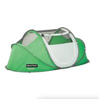 China 135*230*89CM 2-Person Fiberglass Green Waterproof Polyester Pop Up Camping Tent for sale