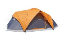 China 4.57*2.74*1.78M 8-Person Outdoor Double Layer Grey Waterproof Coated Polyester Camping Tent For 3-Season Activities for sale