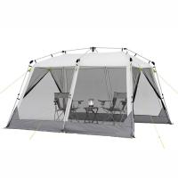 China 350*300*210CM Grey Waterproof Branding Custom Pop Up Camping Tents With DAP Delivery Term And Ventilation Mesh Windows for sale