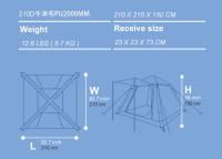China Outdoor Camping Dual Color Waterproof 210D Double Layer Air Filled Tent With TPU Air Poles For Enhanced UV Protection for sale
