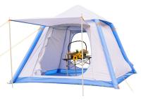 China Outdoor Camping Dual Color Waterproof 210D Double Layer Air Filled Tent With TPU Air Poles For Enhanced UV Protection for sale