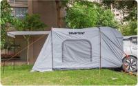 China 260*180*190CM Waterproof PU2000MM Coated Grey 210D Polyester All Season Family Rooftop Tent With Two Doors And Windows for sale