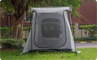 China 260*180*190CM Waterproof PU2000MM Coated Grey 210D Polyester All Season Family Rooftop Tent With Two Doors And Windows for sale