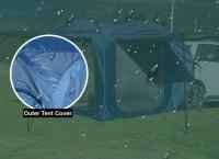 China 200*200*196CM Outdoor Spacious Waterproof 210T Pop Up Roof Tent With 3 Sides Doors For Quick Set Up for sale