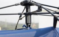 China 210*165*176CM Blue 210D Polyester Waterproof Automatic Fiberglass Frame Pick Up Truck Tent for sale