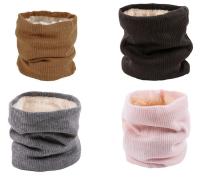 China Double Layer Eco Friendly Yellow RPET Knitted Collar Warmer Lining With Velvet for sale