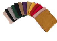 China Double Layer Eco Friendly Yellow RPET Knitted Collar Warmer Lining With Velvet for sale