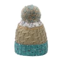 China Customized Eco Friendly Accessories RPET Knitted Beanie Hat With Pompon Support OEM Service And Fair Trade Approved for sale