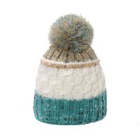 China Customized Eco Friendly Accessories RPET Knitted Beanie Hat With Pompon Support OEM Service And Fair Trade Approved for sale