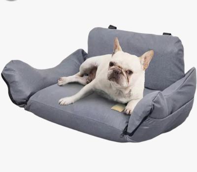 China 42*49*30CM Cute Pet Supplies Grey Multifunctional Car Airbag Pet Nest Convenient Travel Cat And Dog Pet Handbag for sale