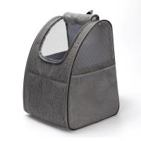 China 34*28*42CM Grey Foldable Pet Backpack Soft Fabric Pretty Kitty Backpack Cute/Fun/Playful Style For Perfect for sale