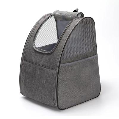 China 34*28*42CM Grey Foldable Pet Backpack Soft Fabric Pretty Kitty Backpack Cute/Fun/Playful Style For Perfect for sale
