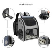 China 34*27*42.5CM Outdoor Expandable Pet Travel bag Non-Toxic Cute Pet Supplies For Unisex In Grey Features Durable Washable for sale
