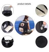 China 34*27*42.5CM Outdoor Expandable Pet Travel bag Non-Toxic Cute Pet Supplies For Unisex In Grey Features Durable Washable for sale