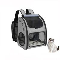 China 34*27*42.5CM Outdoor Expandable Pet Travel bag Non-Toxic Cute Pet Supplies For Unisex In Grey Features Durable Washable for sale