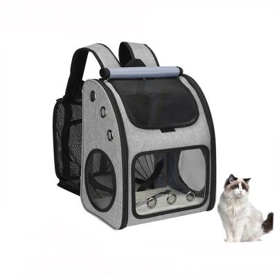 China 34*27*42.5CM Outdoor Expandable Pet Travel bag Non-Toxic Cute Pet Supplies For Unisex In Grey Features Durable Washable for sale