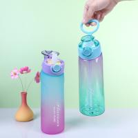 China Eco-Friendly BPA Free Fragrance Ring 700ML Workout Water Bottles With Straw And Durable For Your Business Demands for sale