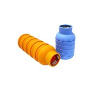 China EEC Certified BPA Free Foldable Silicone Water Bottles For Active And Healthy Lifestyle for sale