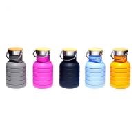 China EEC Certified BPA Free Foldable Silicone Water Bottles For Active And Healthy Lifestyle for sale